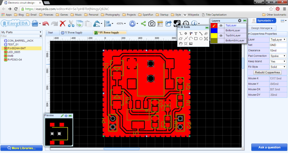 Getting Started with EasyEDA Part 3: PCB Layout - Shawn Hymel